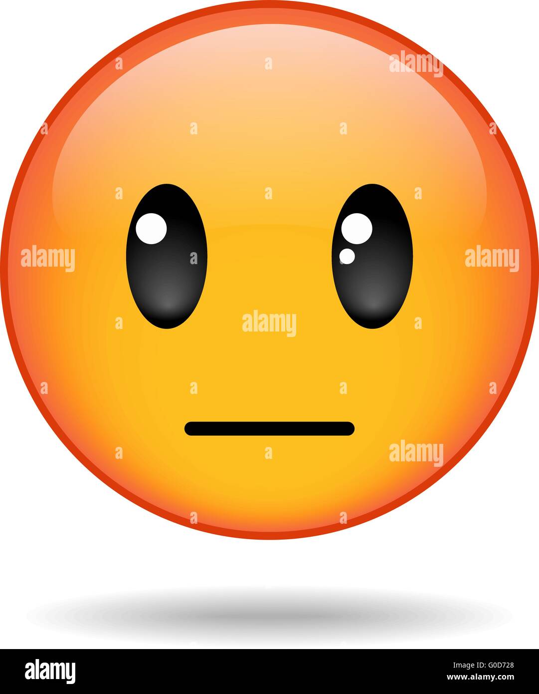 yellow round emoticon Stock Vector Image & Art - Alamy