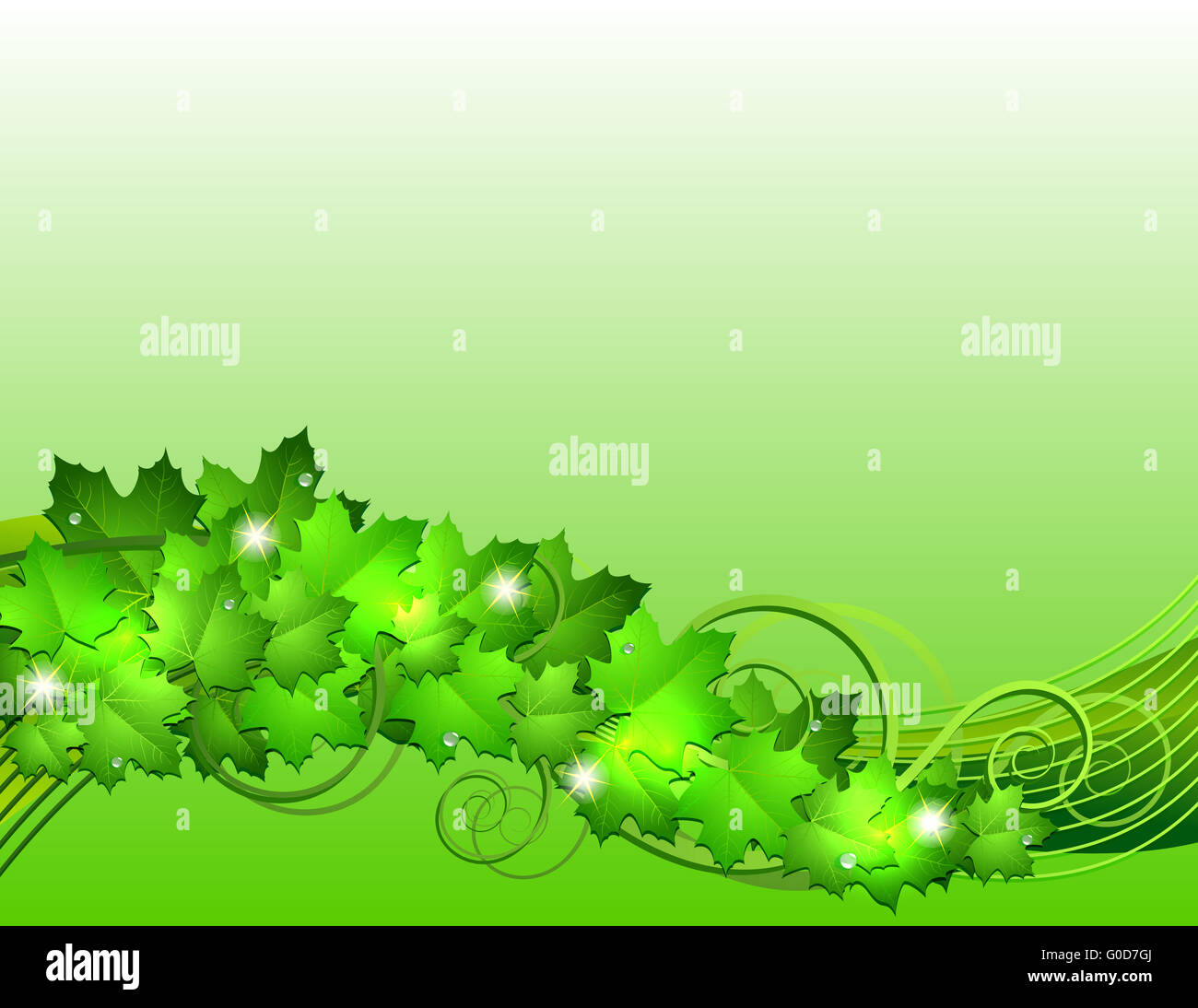 Nature background with green fresh leaves Stock Photo - Alamy