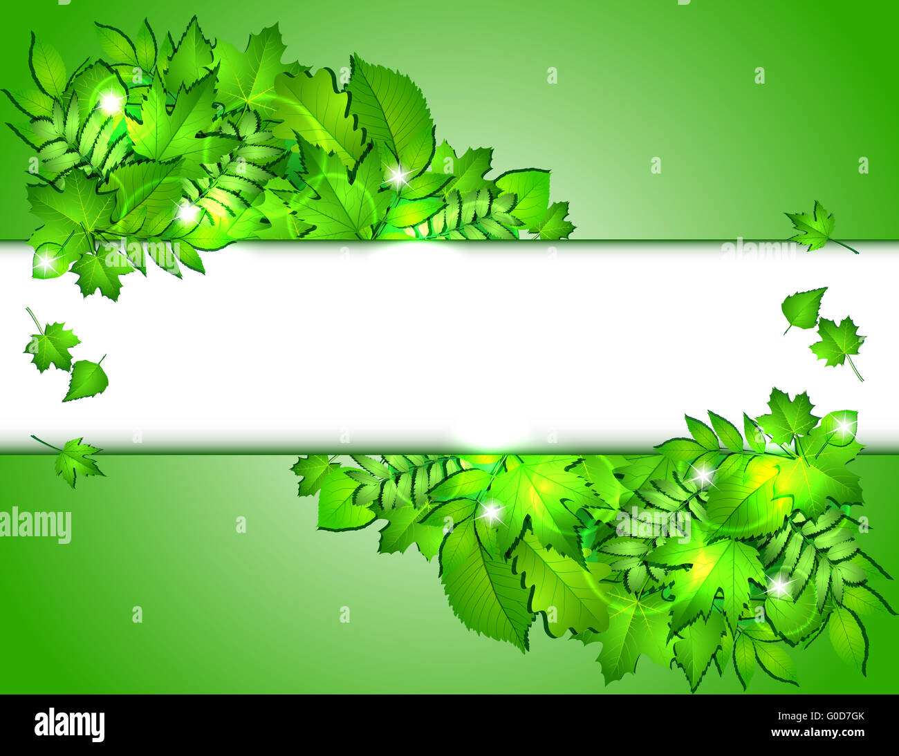 Nature background with green fresh leaves Stock Photo - Alamy