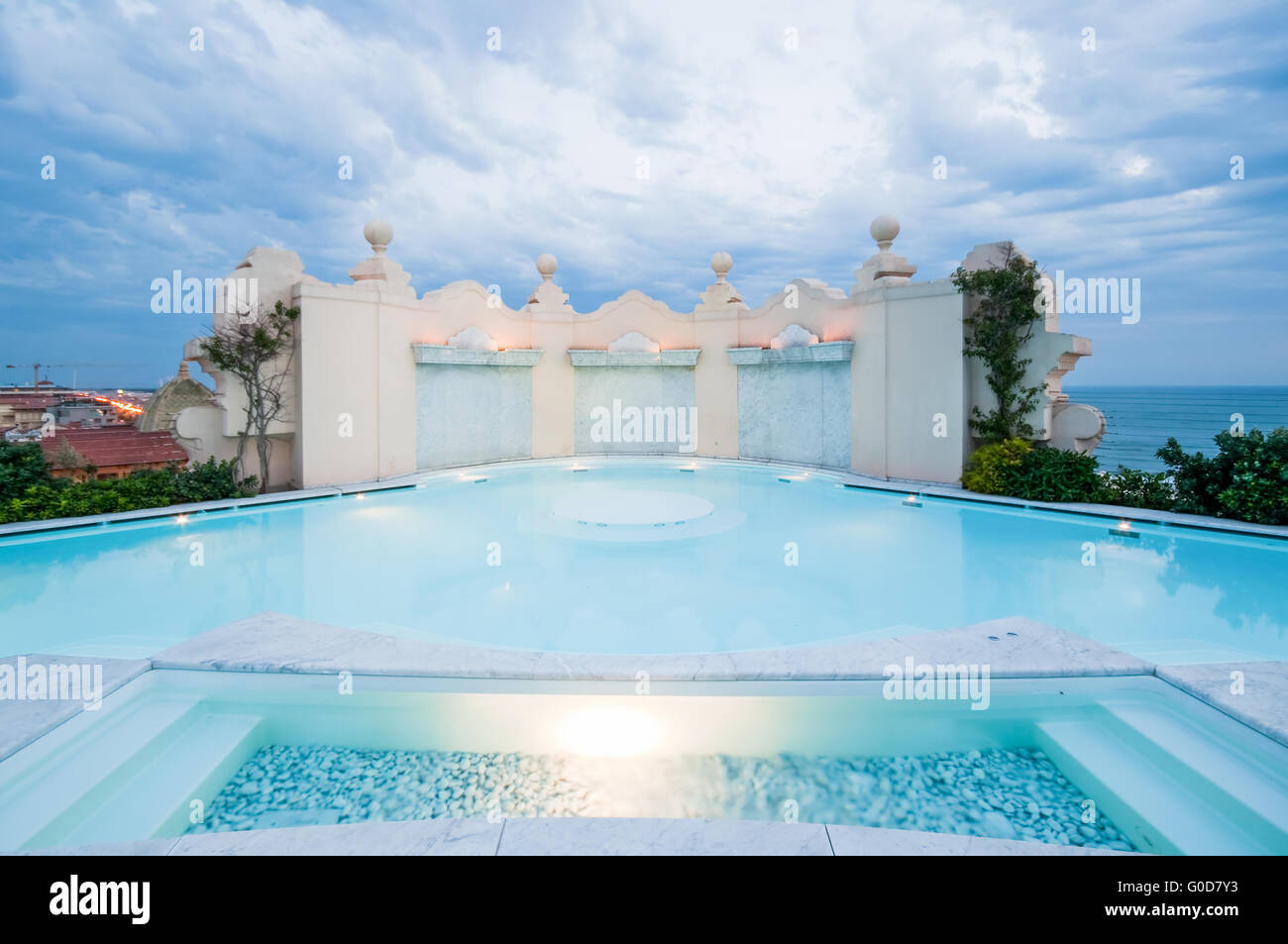 Hotel swimming pool,Italy Stock Photo - Alamy