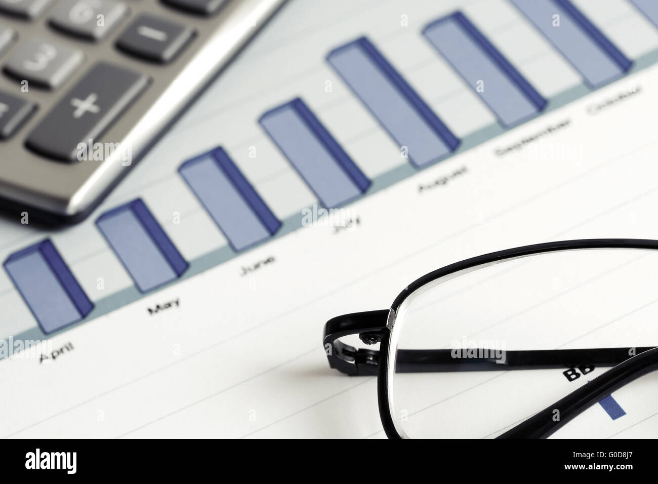 Financial accounting stock market graphs analysis Stock Photo - Alamy