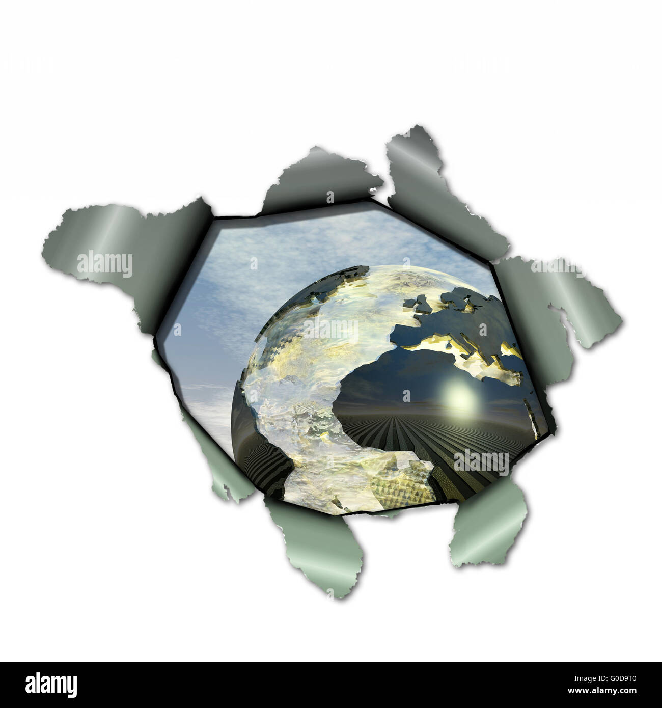 Ripped map hi-res stock photography and images - Alamy