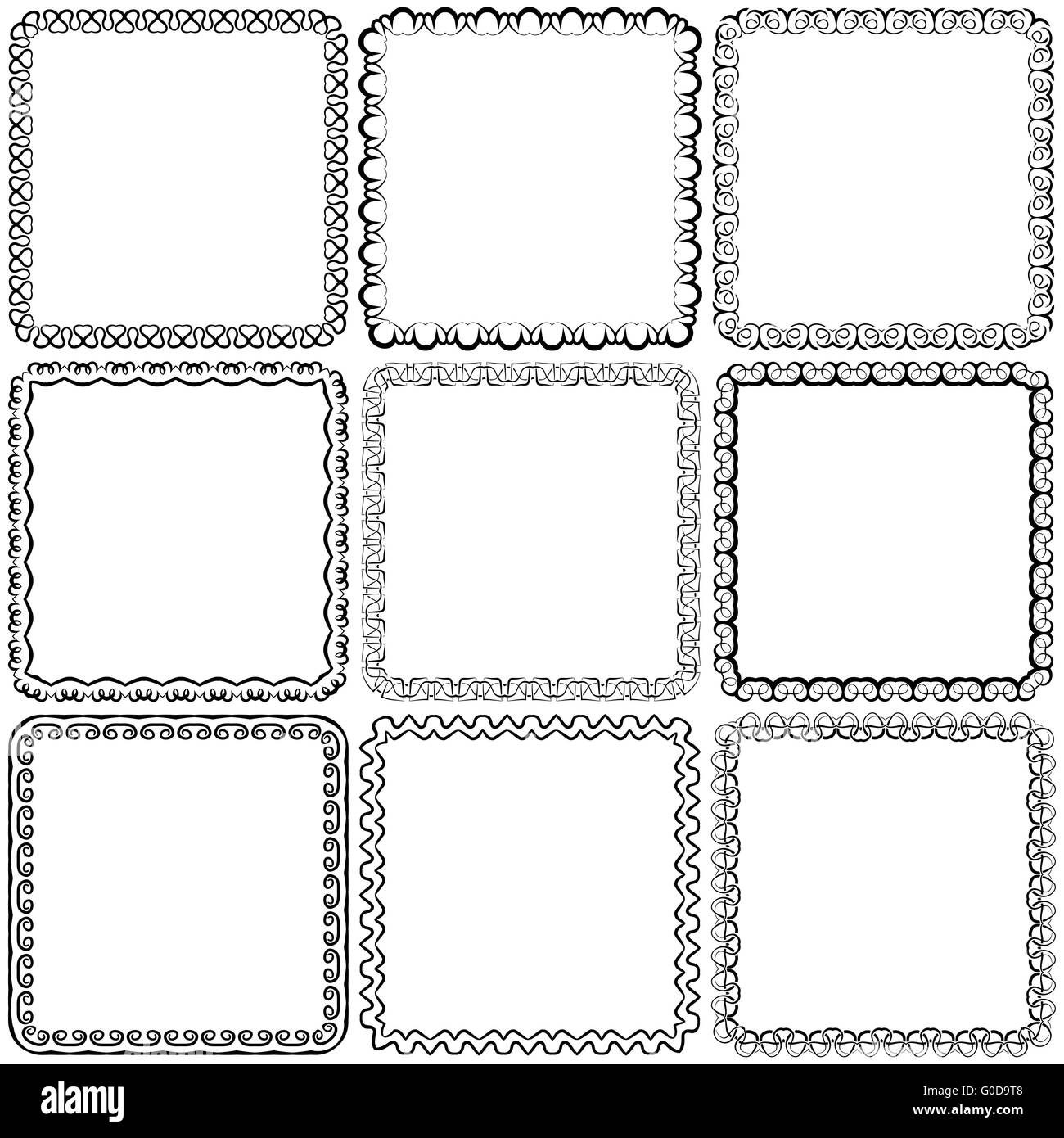 Nine square Black and White Stock Photos & Images - Alamy