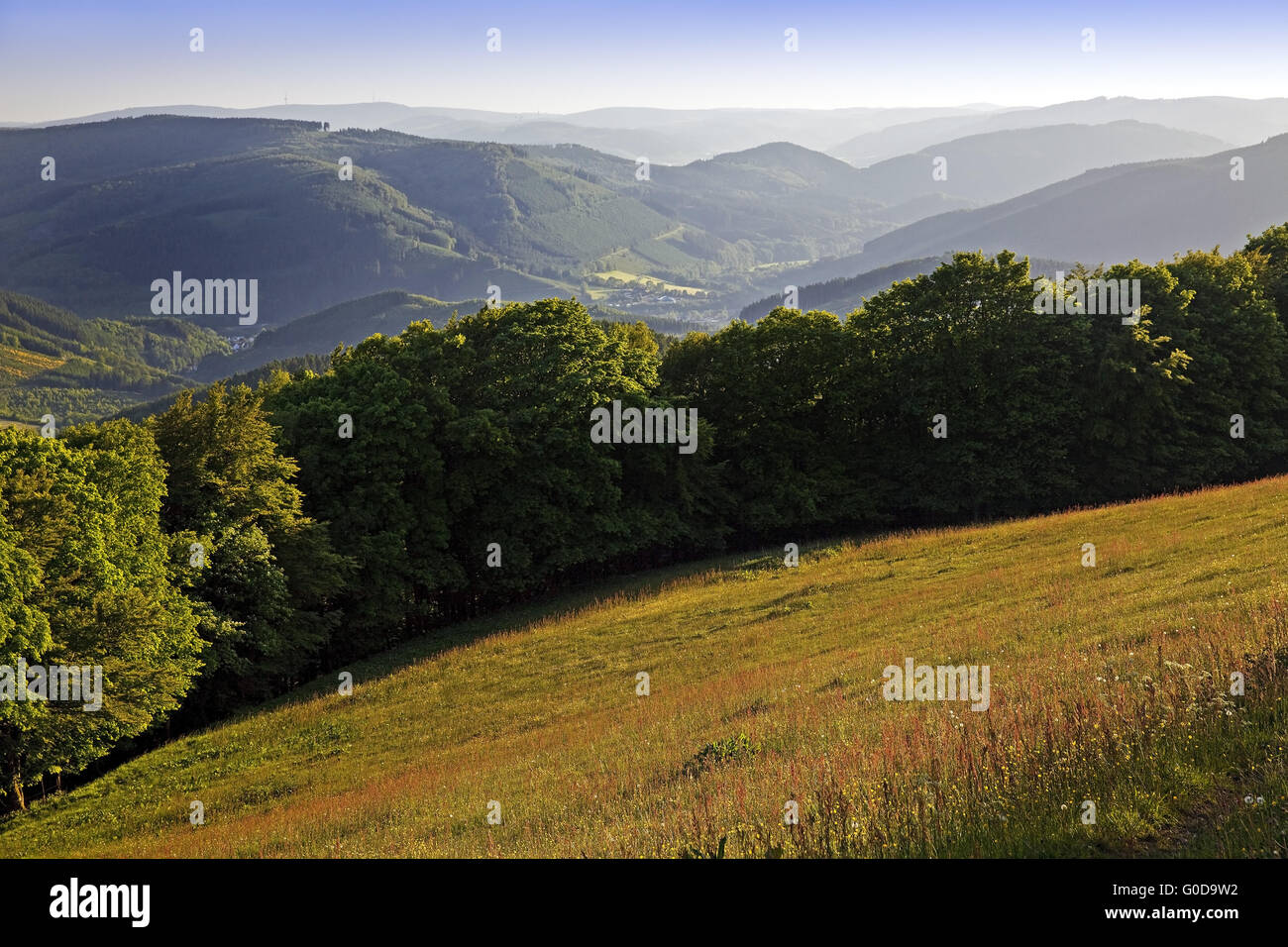 lookout point over the landscape near wildewiese Stock Photo - Alamy