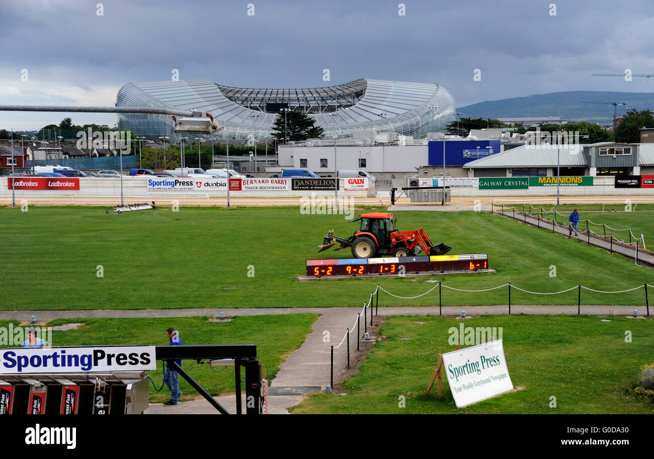 Shelbourne park greyhound stadium dublin ireland irish hi-res stock ...