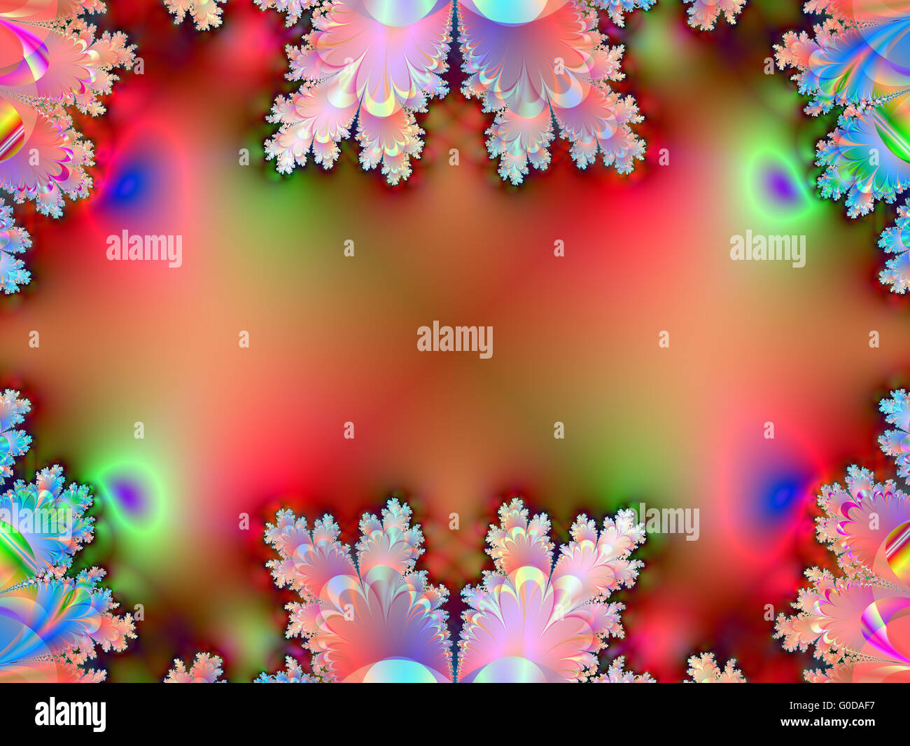 Fractal frame for holidays and commemorative texts. A-2020 Stock Photo ...