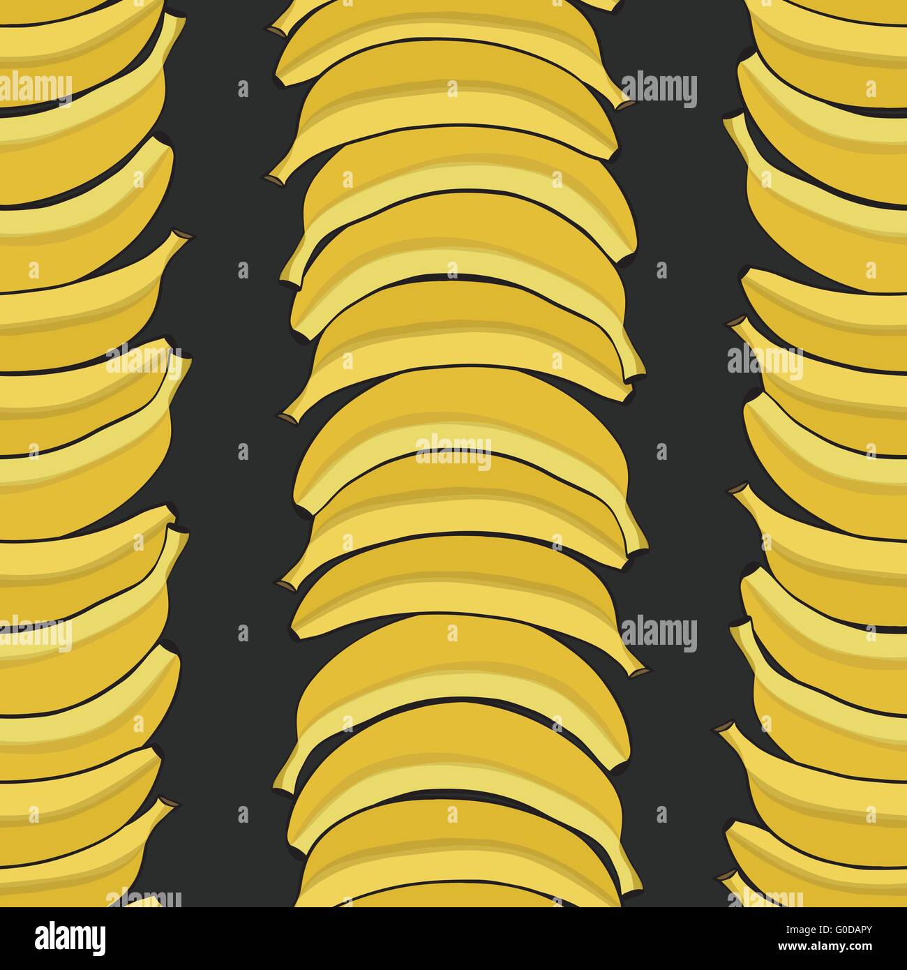 Seamless background with yellow bananas Stock Vector Image & Art - Alamy