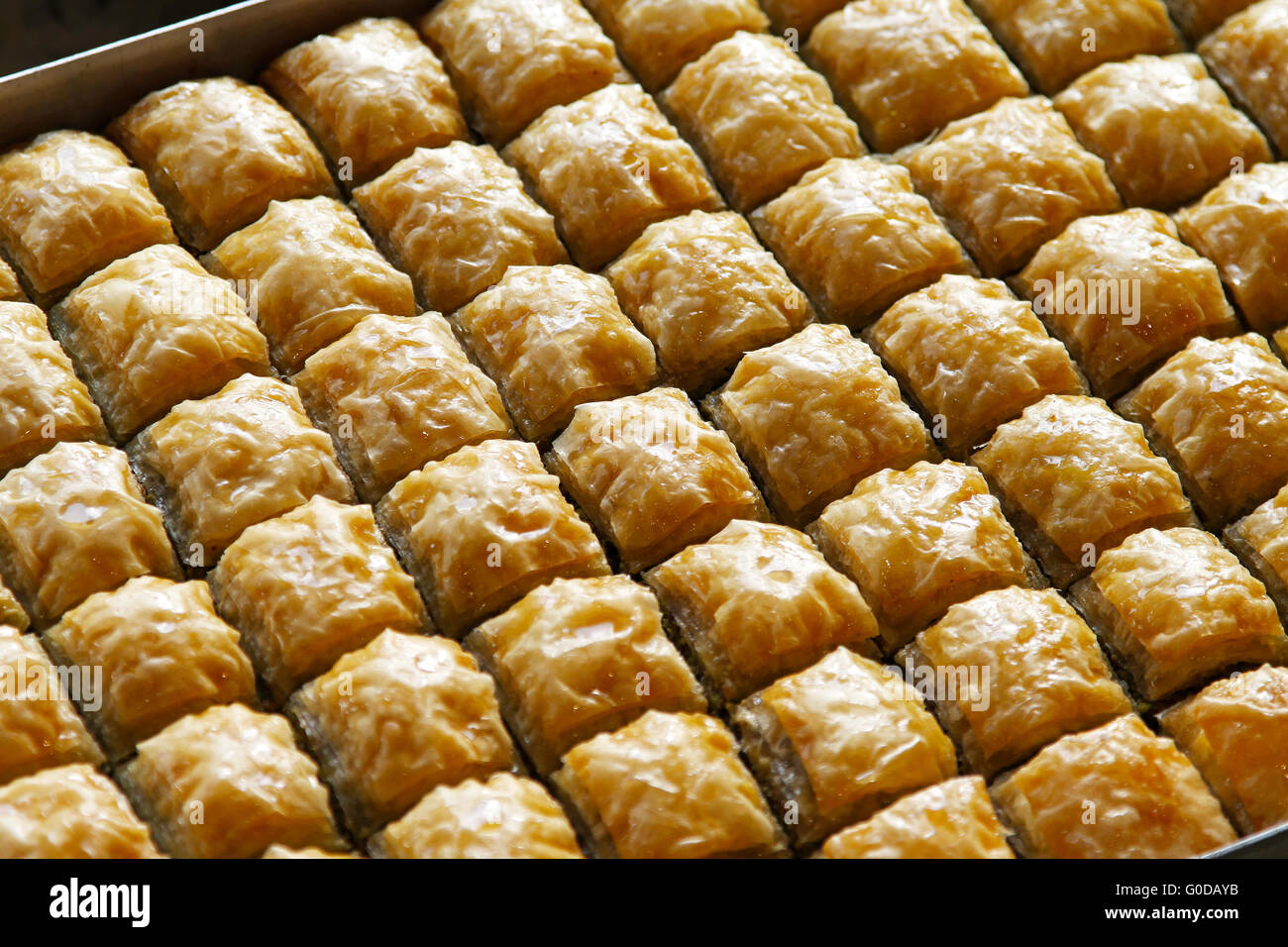 Traditional Turkish cuisine sweet Baklava dessert Stock Photo - Alamy