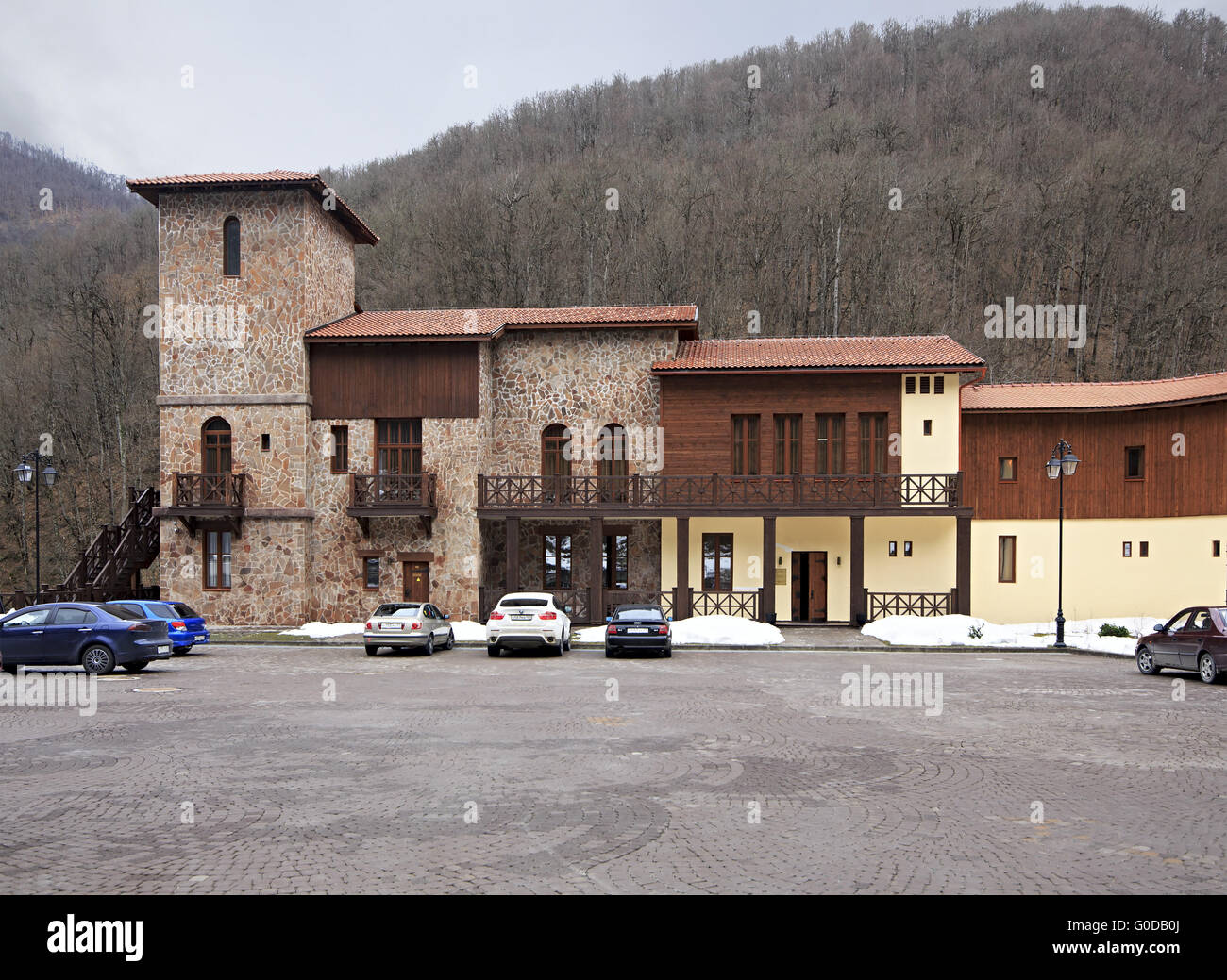 Historic architecture of Caucasus. Cultural and ethnographic center My ...