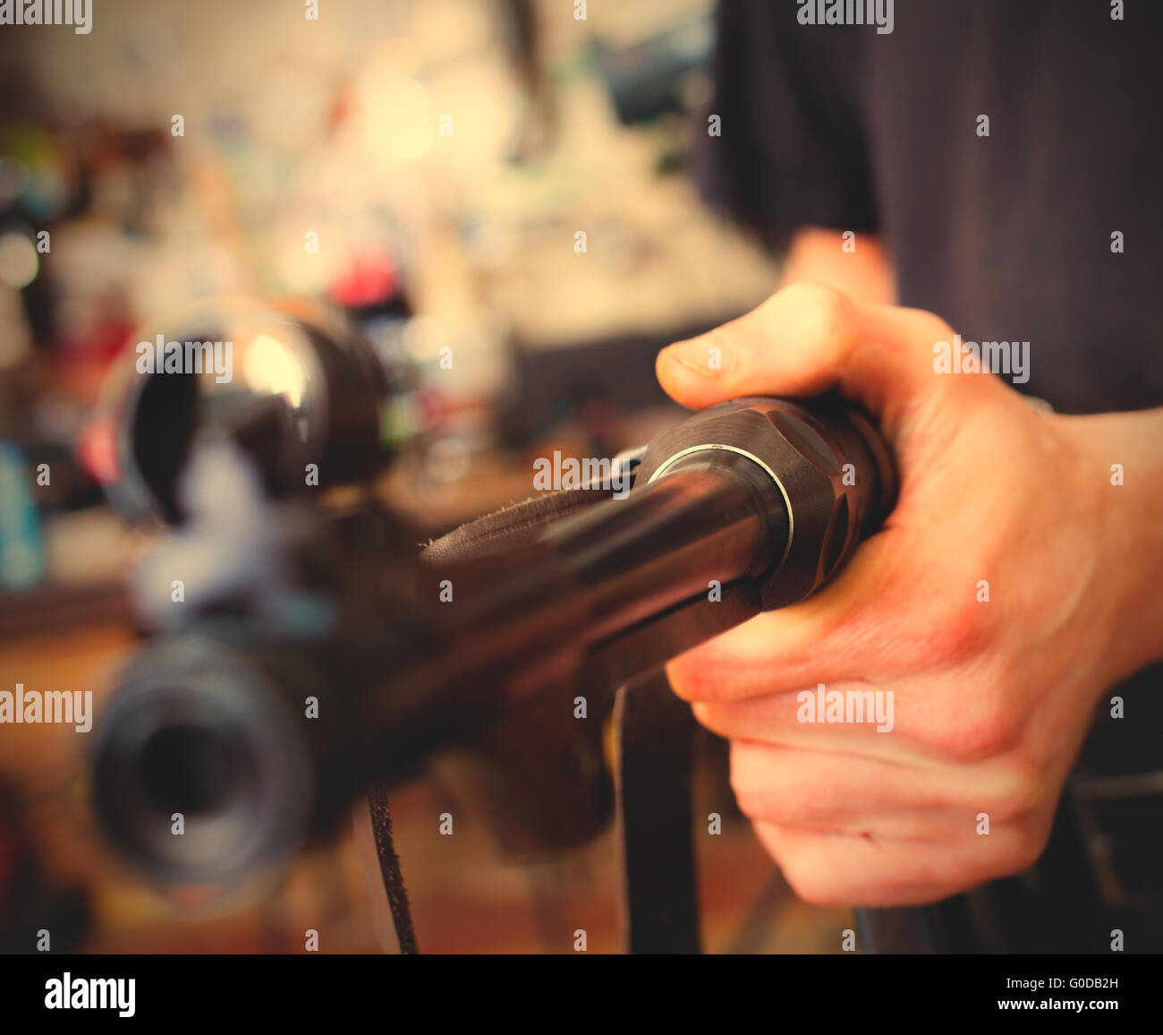 restoration of the old German submachine gun MP-38 Stock Photo - Alamy