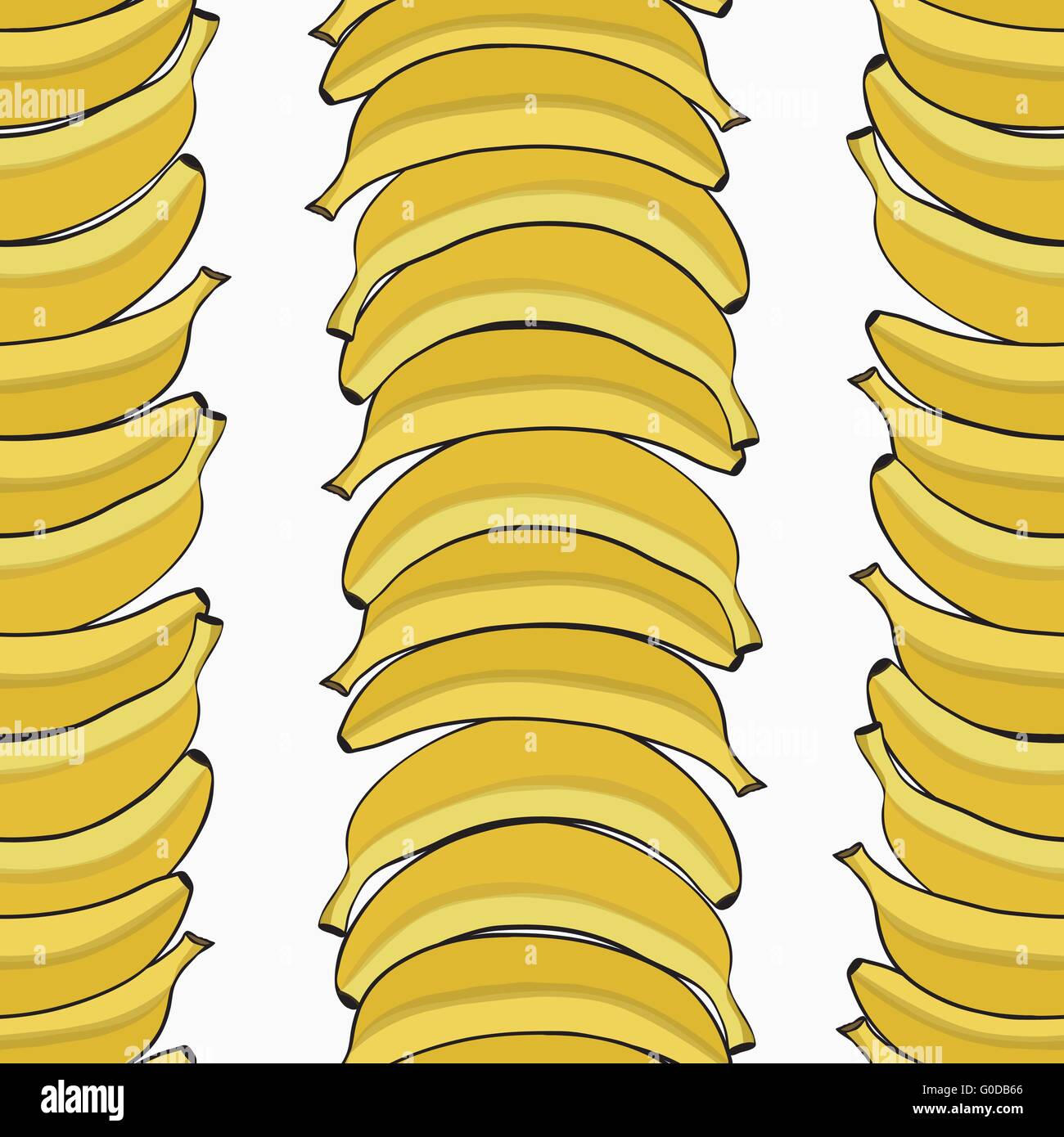 Seamless background with yellow bananas Stock Vector Image & Art - Alamy