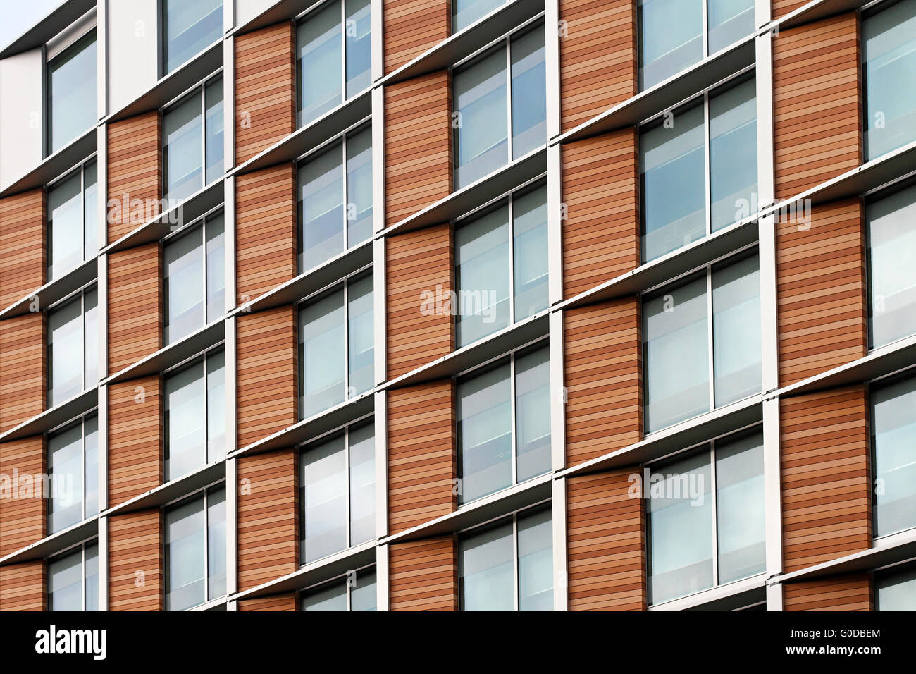 Modern facade with big windows at office building Stock Photo - Alamy