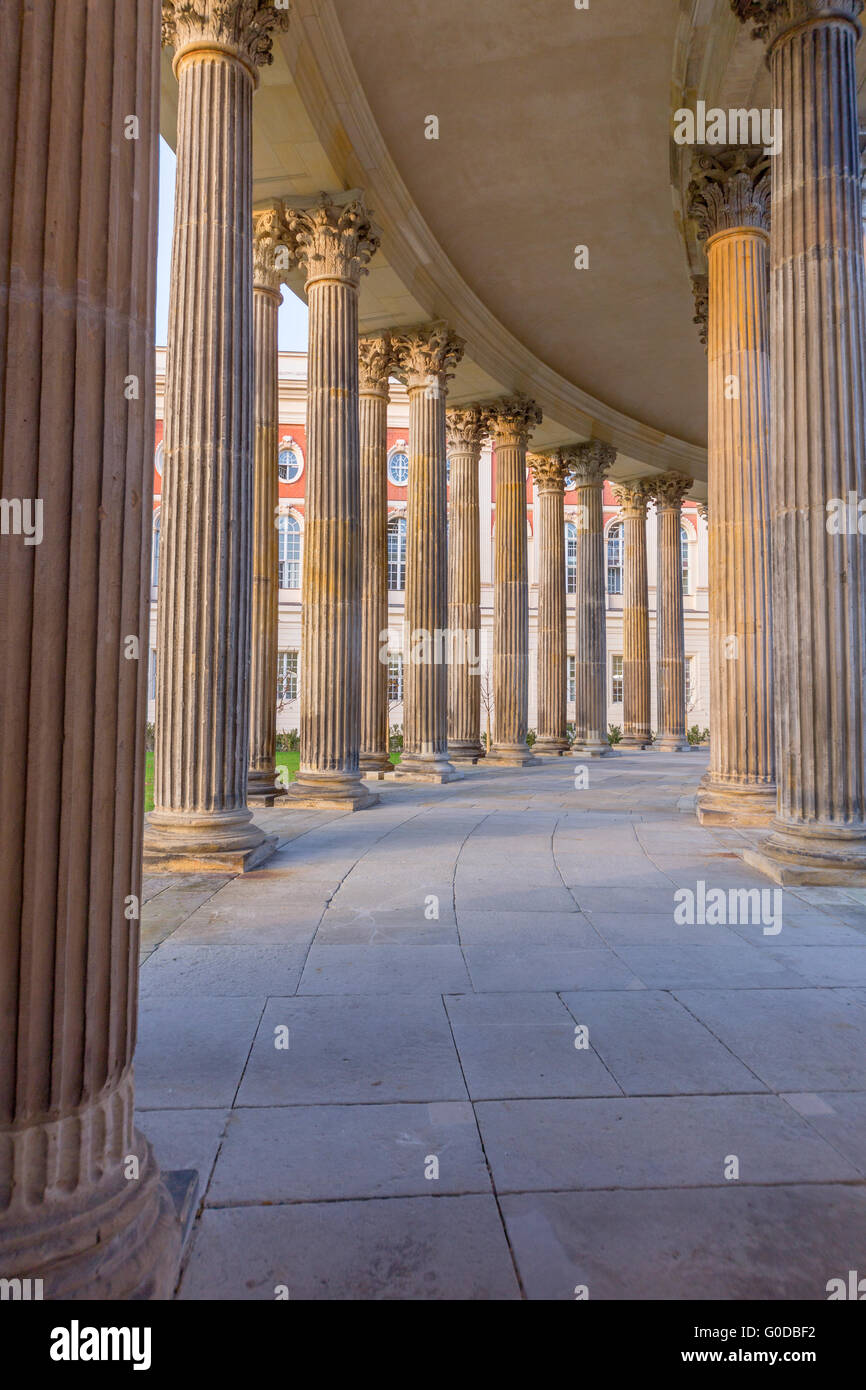 Columns in the sun Stock Photo - Alamy