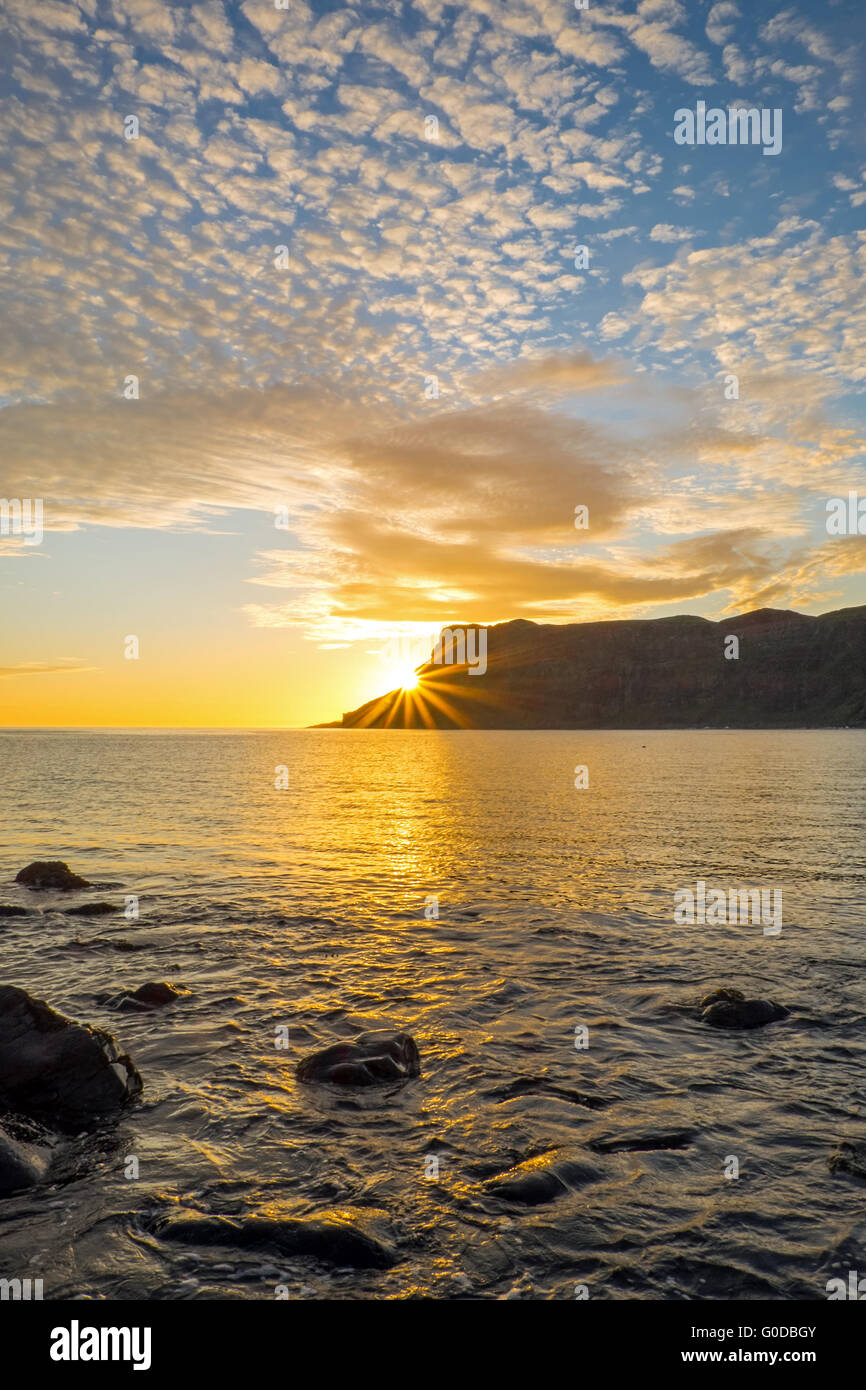Sunset on the Isle of Skye in Scotland Stock Photo - Alamy