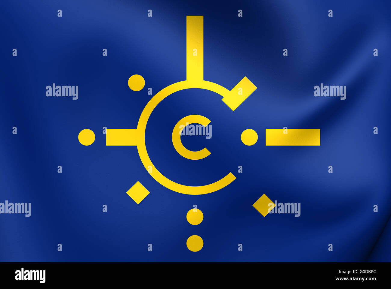 Flag of Central European Free Trade Agreement. Close Up Stock Photo - Alamy