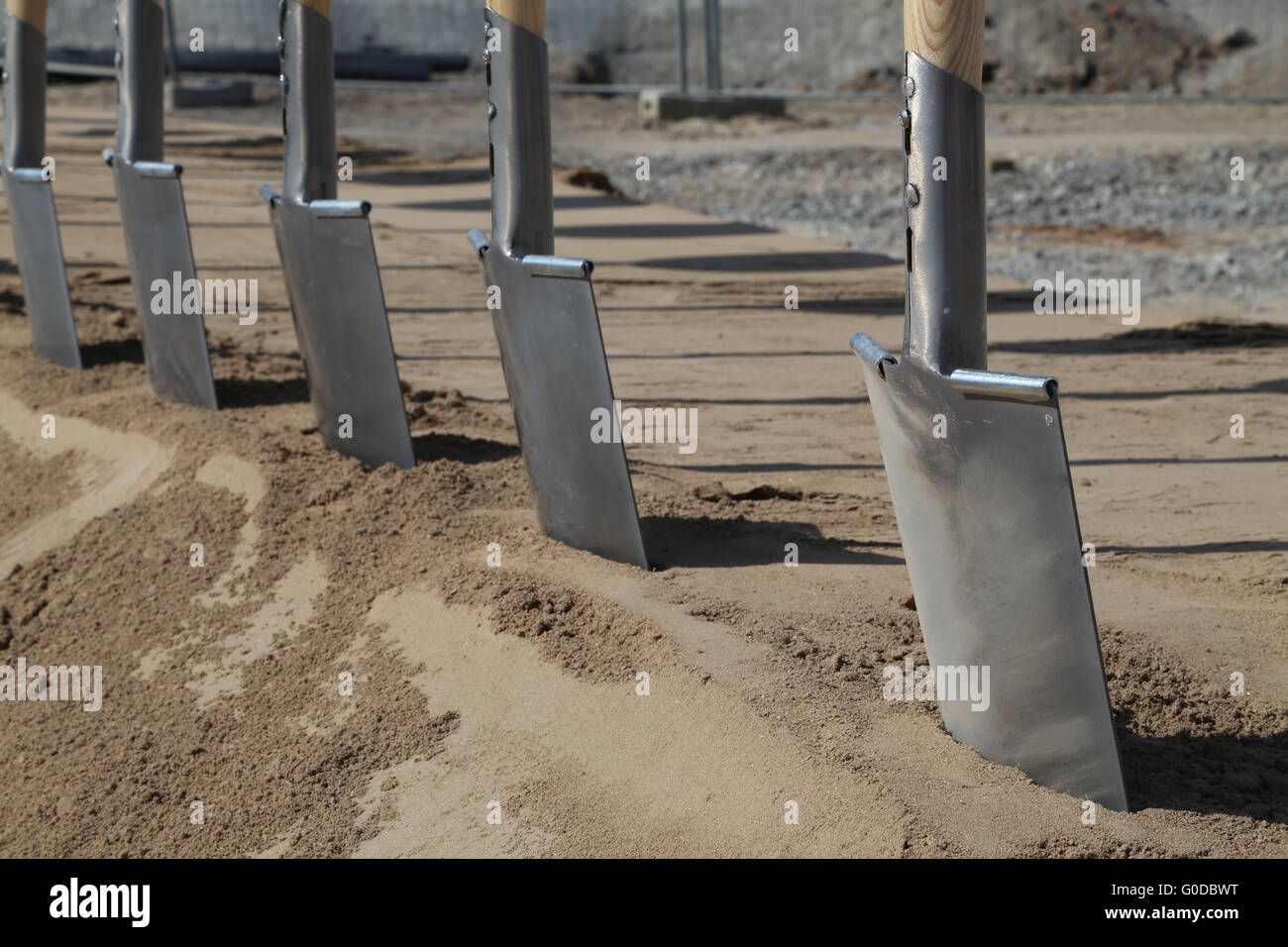 Groundbreaking shovel hi-res stock photography and images - Alamy