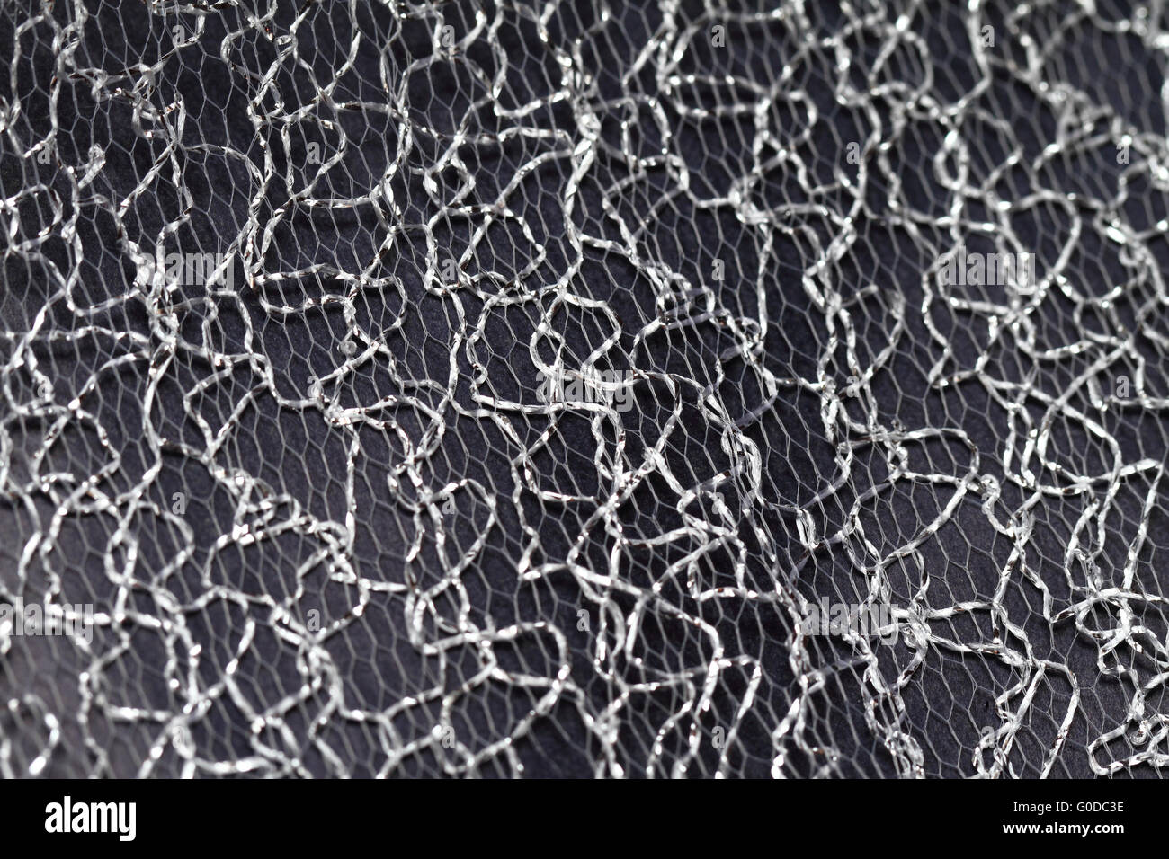 metal gird decoration on black background- closeup photo Stock Photo ...