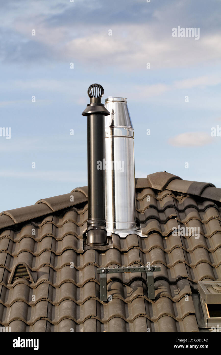Modern chimney hi-res stock photography and images - Alamy