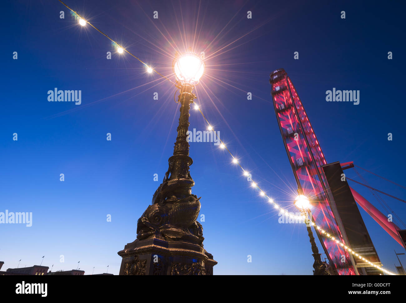 Lamp flare and wheel Stock Photo - Alamy