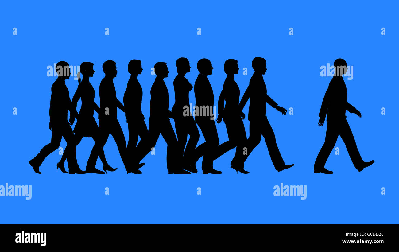 Lead by example concept Stock Photo - Alamy