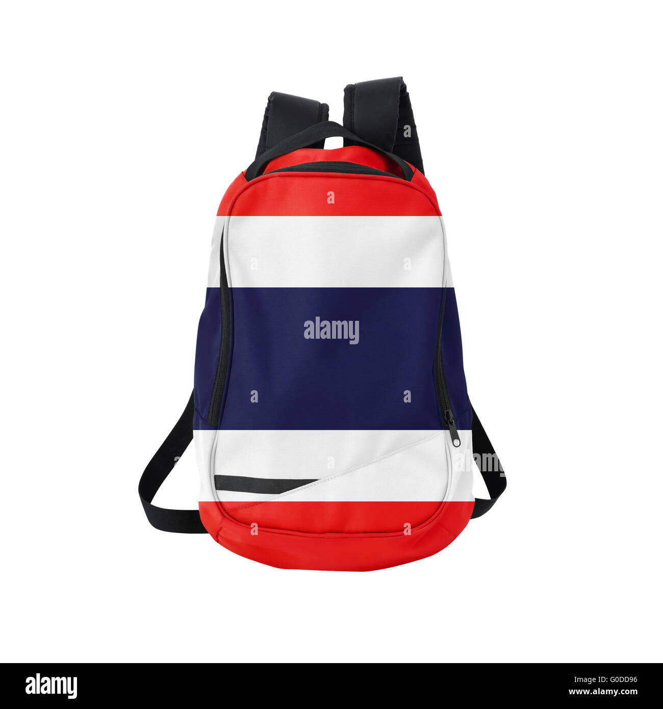 Thailand flag backpack isolated on white Stock Photo - Alamy