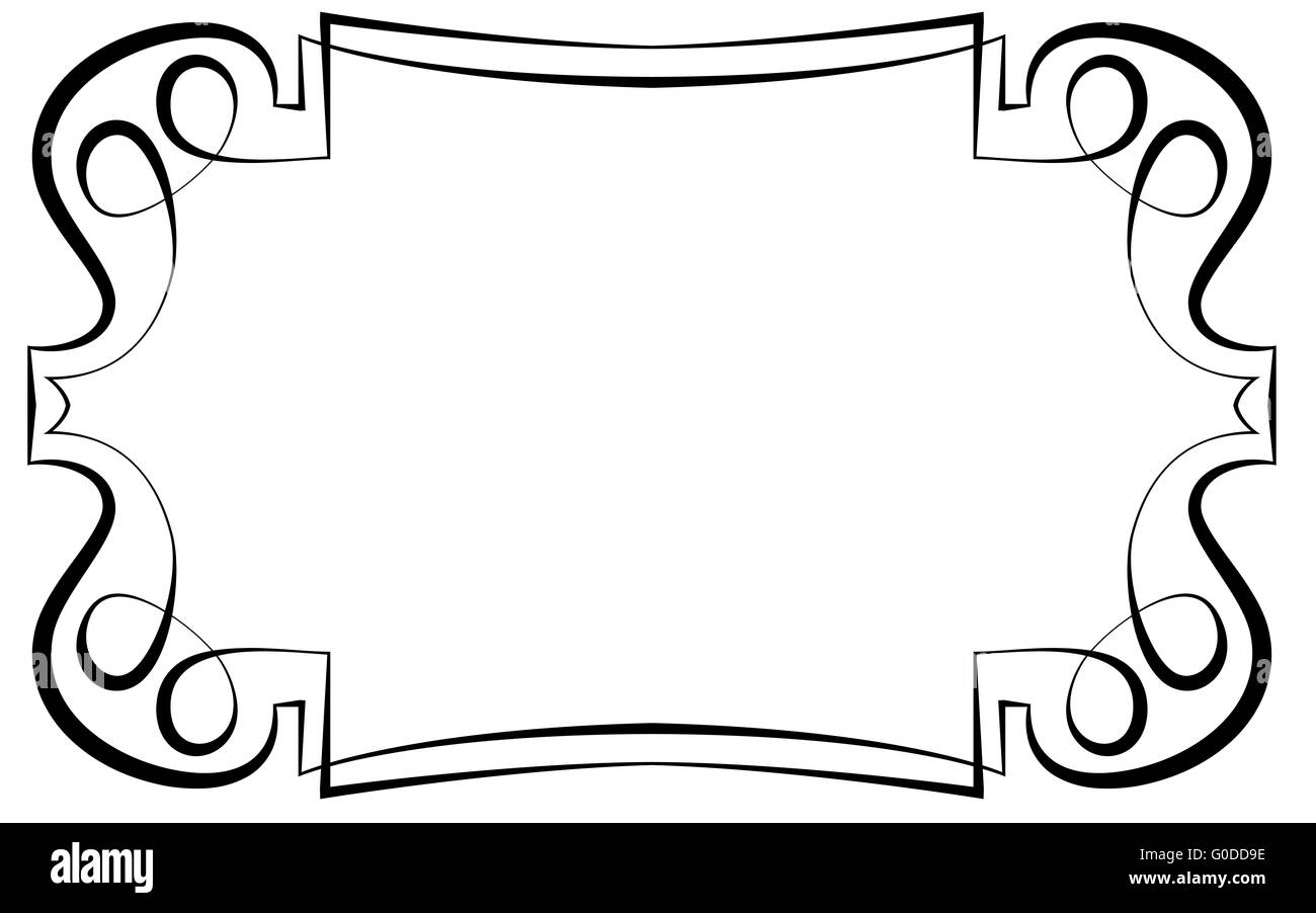 Vector of beautiful elegant framework for design Stock Photo - Alamy