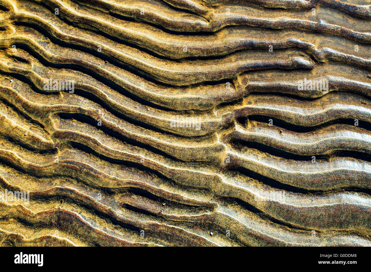 Rippled texture and pattern hi-res stock photography and images - Alamy