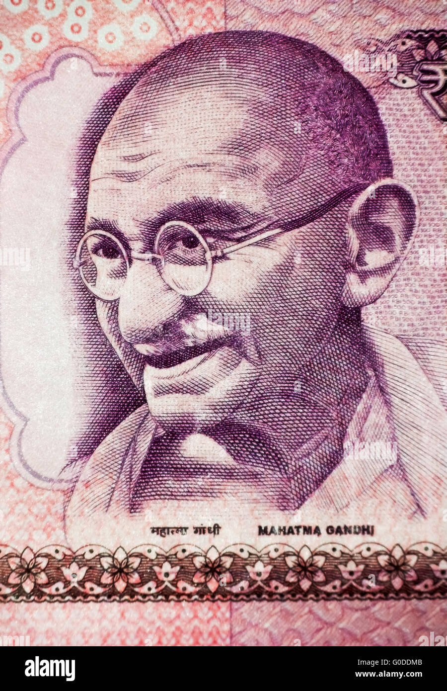 Mahatma Gandhi on Indian Currency Note Stock Photo - Alamy