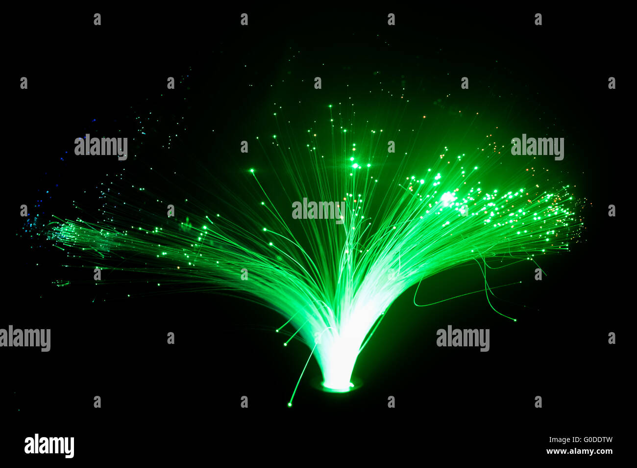 Colorful Glowing Green Lights Stock Photo - Alamy
