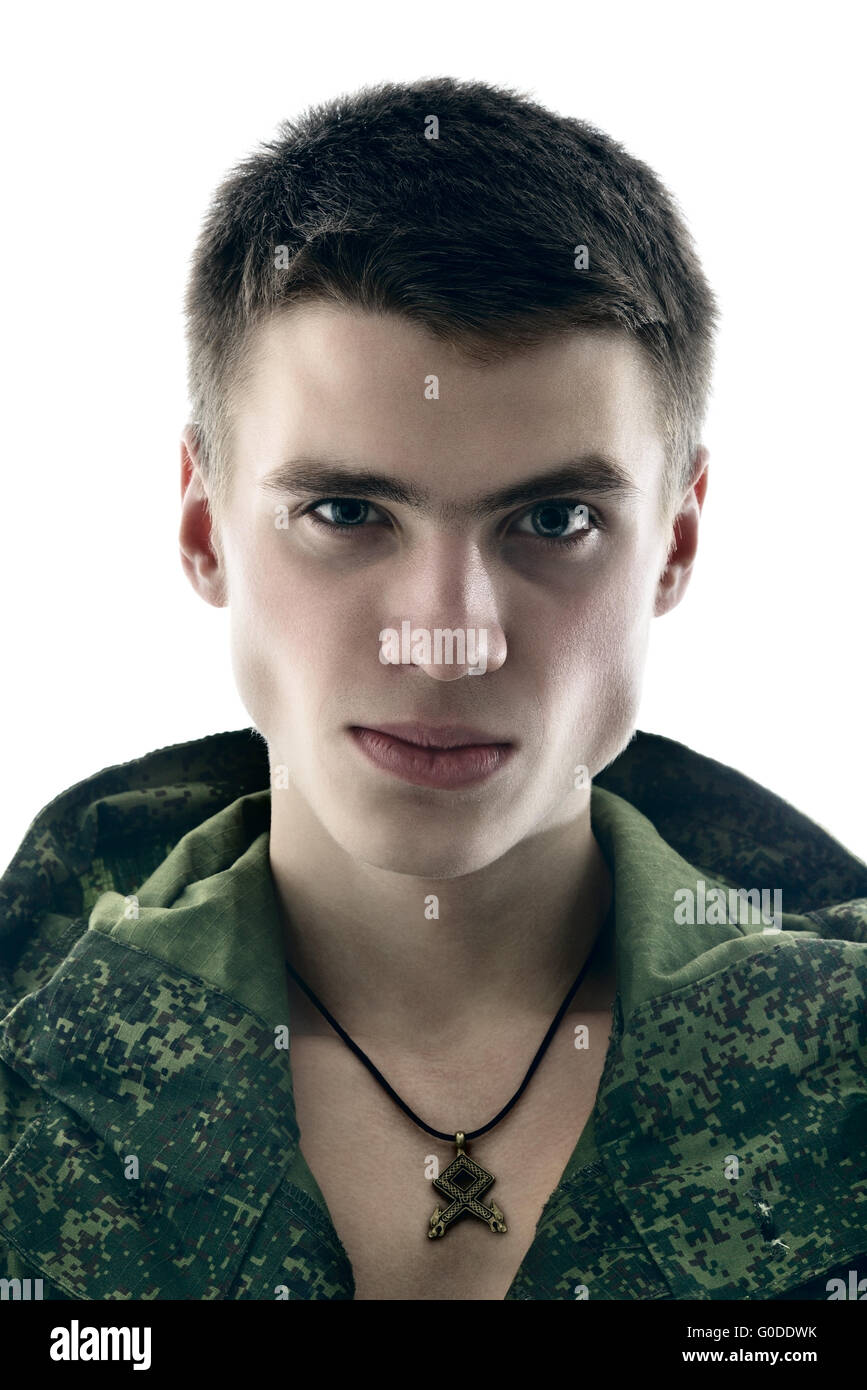 Military Man Portrait Stock Photo - Alamy