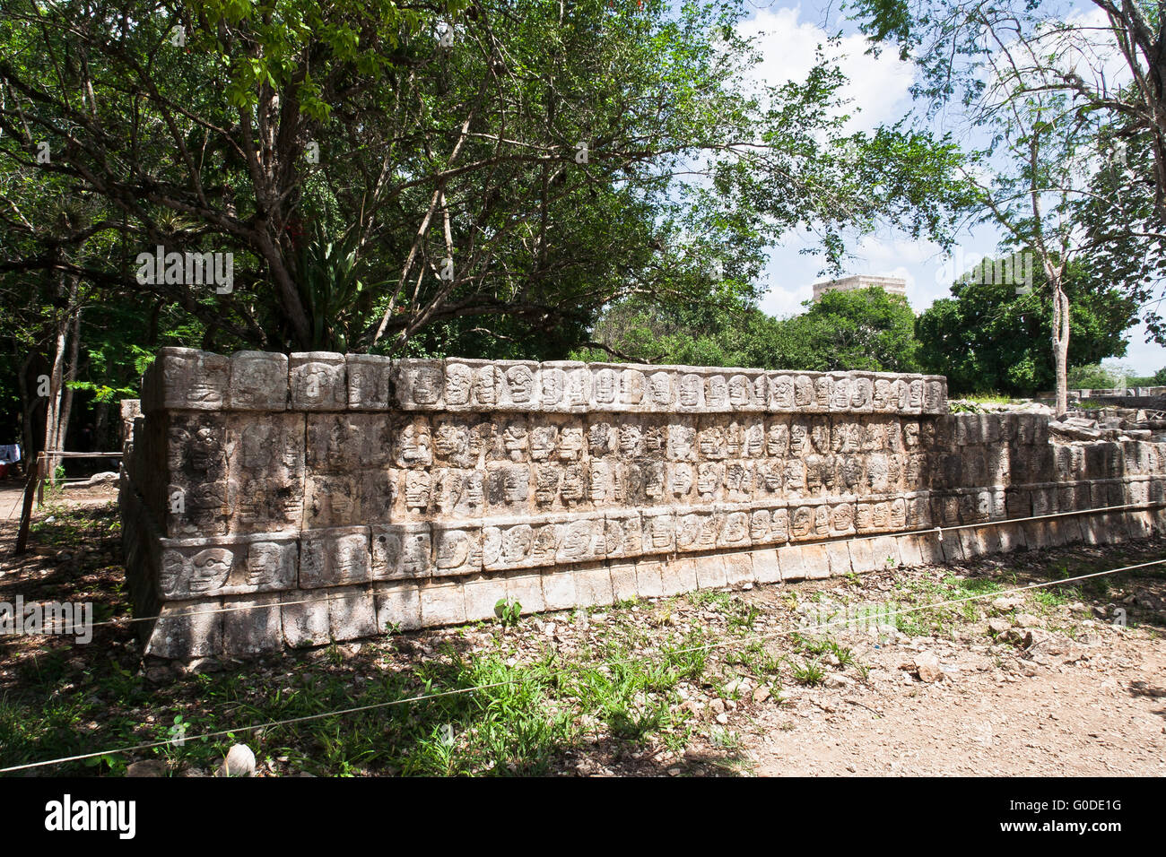 Maya Bas Relief Chichen Itza Mexico Stock Photo - Alamy