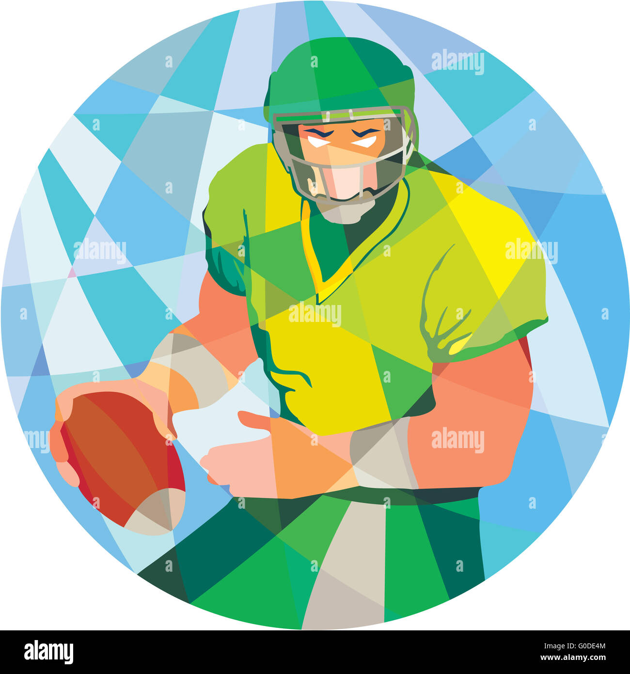 Football quarterback passing ball 3d hi-res stock photography and ...