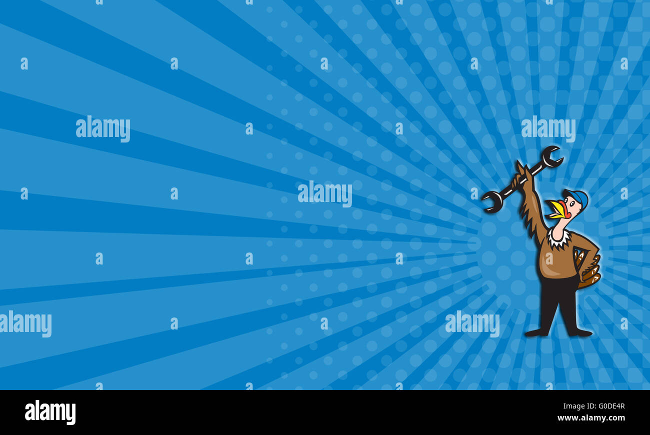 Turkey mechanic standing spanner cartoon hi-res stock photography and ...