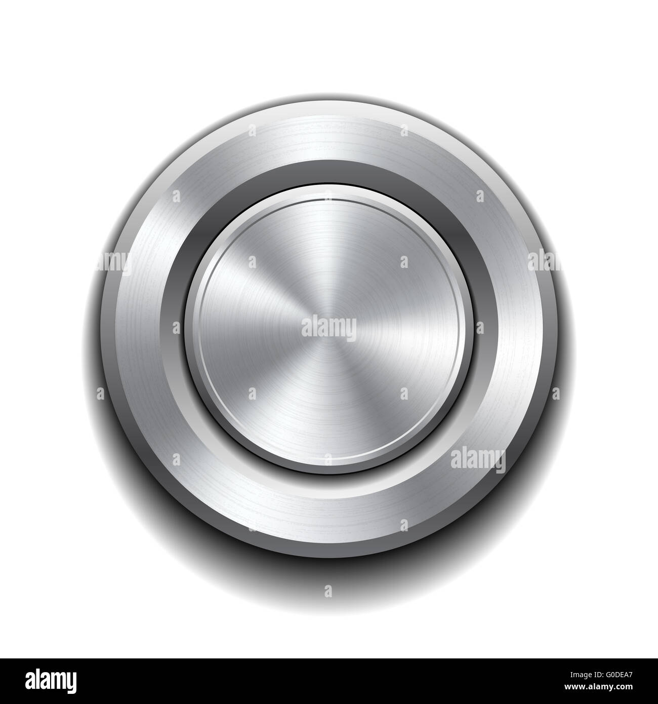 Realistic metal button Stock Photo - Alamy
