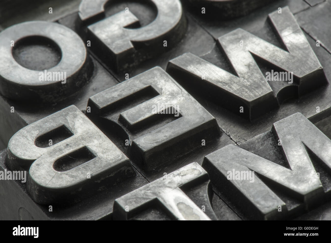 Old lead type hi-res stock photography and images - Alamy