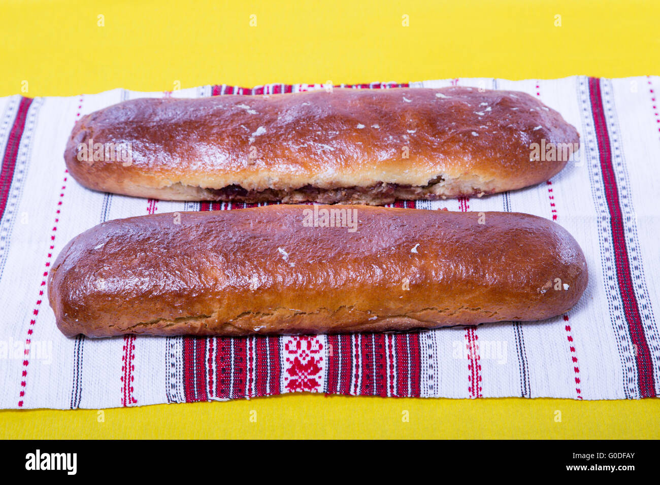 Ukrainian traditional pastry on a traditional hand Stock Photo - Alamy