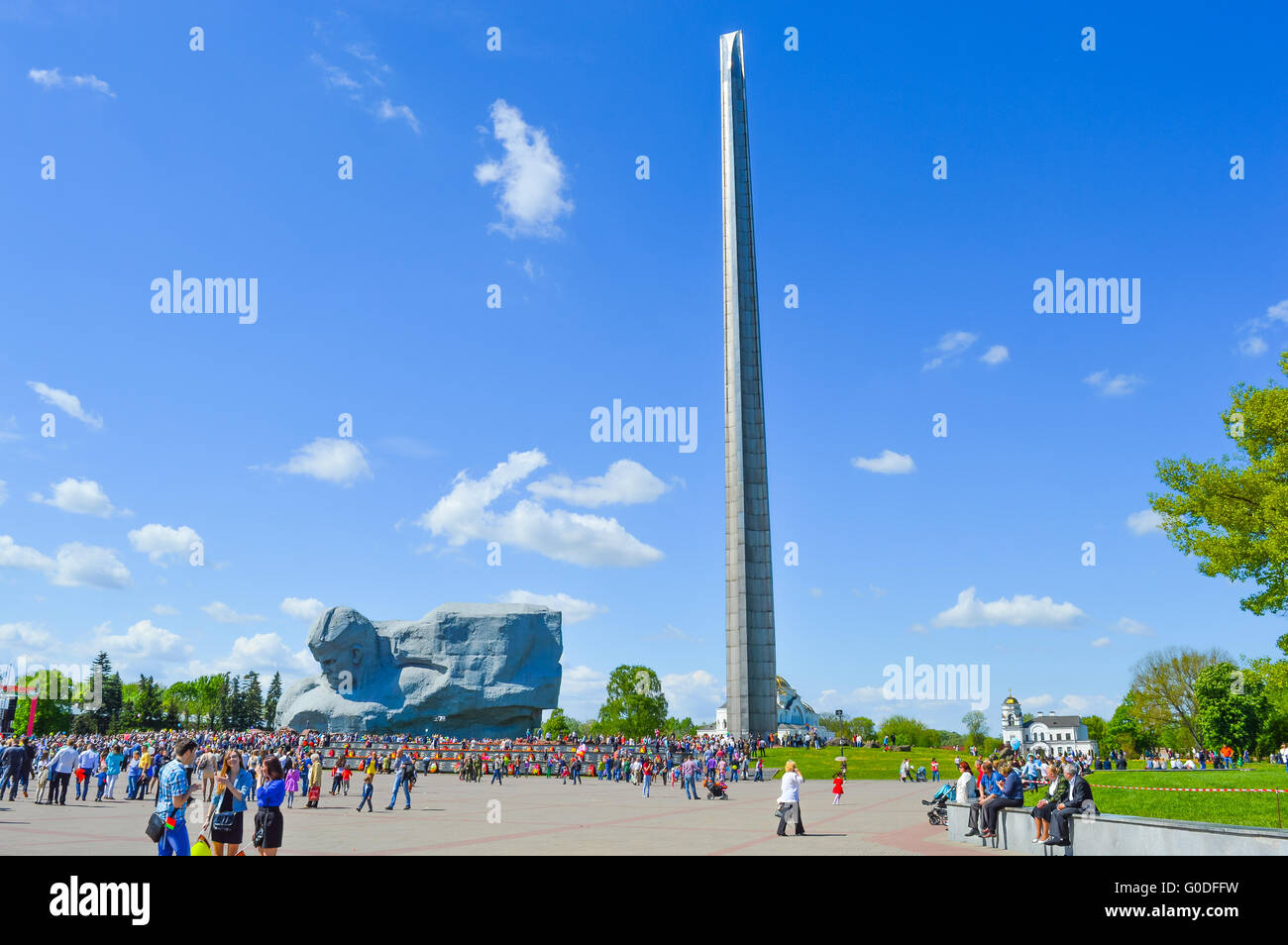 Brest, Belarus - May 9, 2015: War monument to the brave, Brest fortress ...