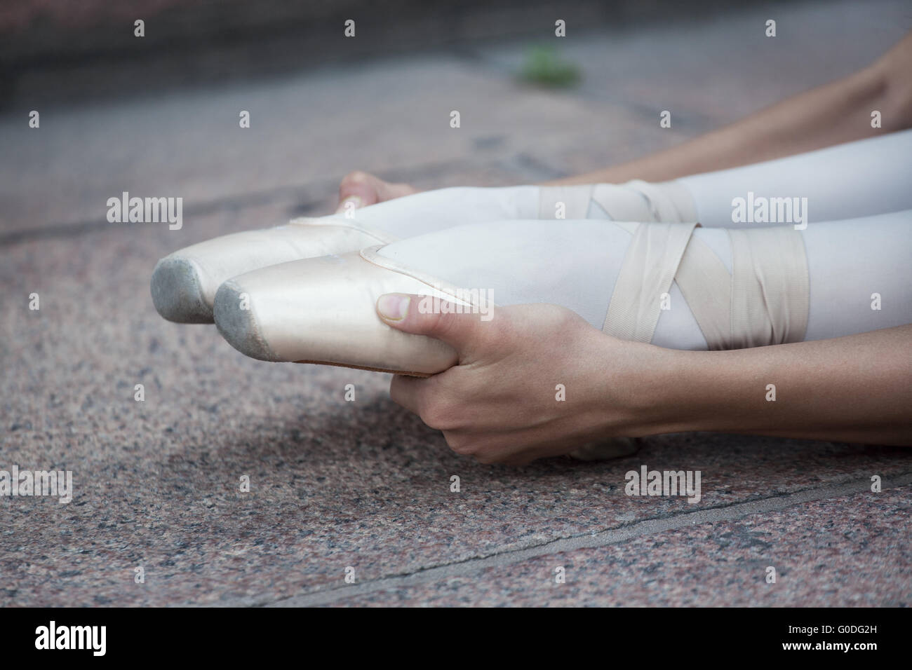 the legs of a ballerina Stock Photo - Alamy