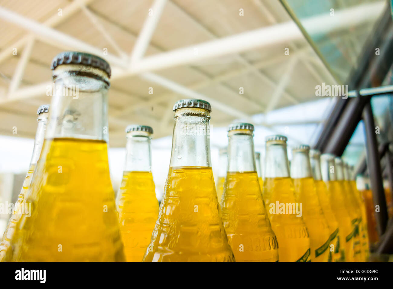 Soft drink bottles on store shelf hi-res stock photography and images ...