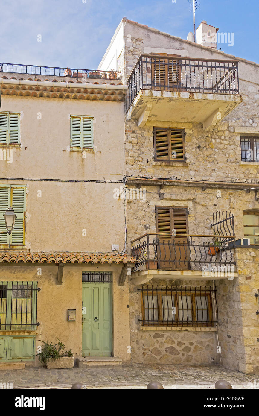 Old Town Buildings Antibes France Stock Photo - Alamy