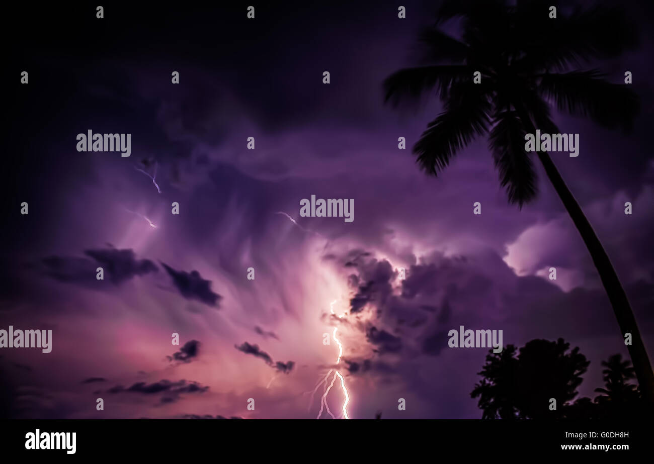 Thunderstorm Lightning Florida High Resolution Stock Photography and ...