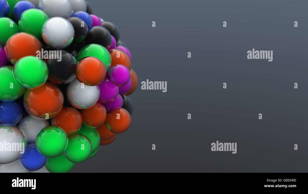 Digitally generated cluster of colorful bubbles Stock Photo - Alamy