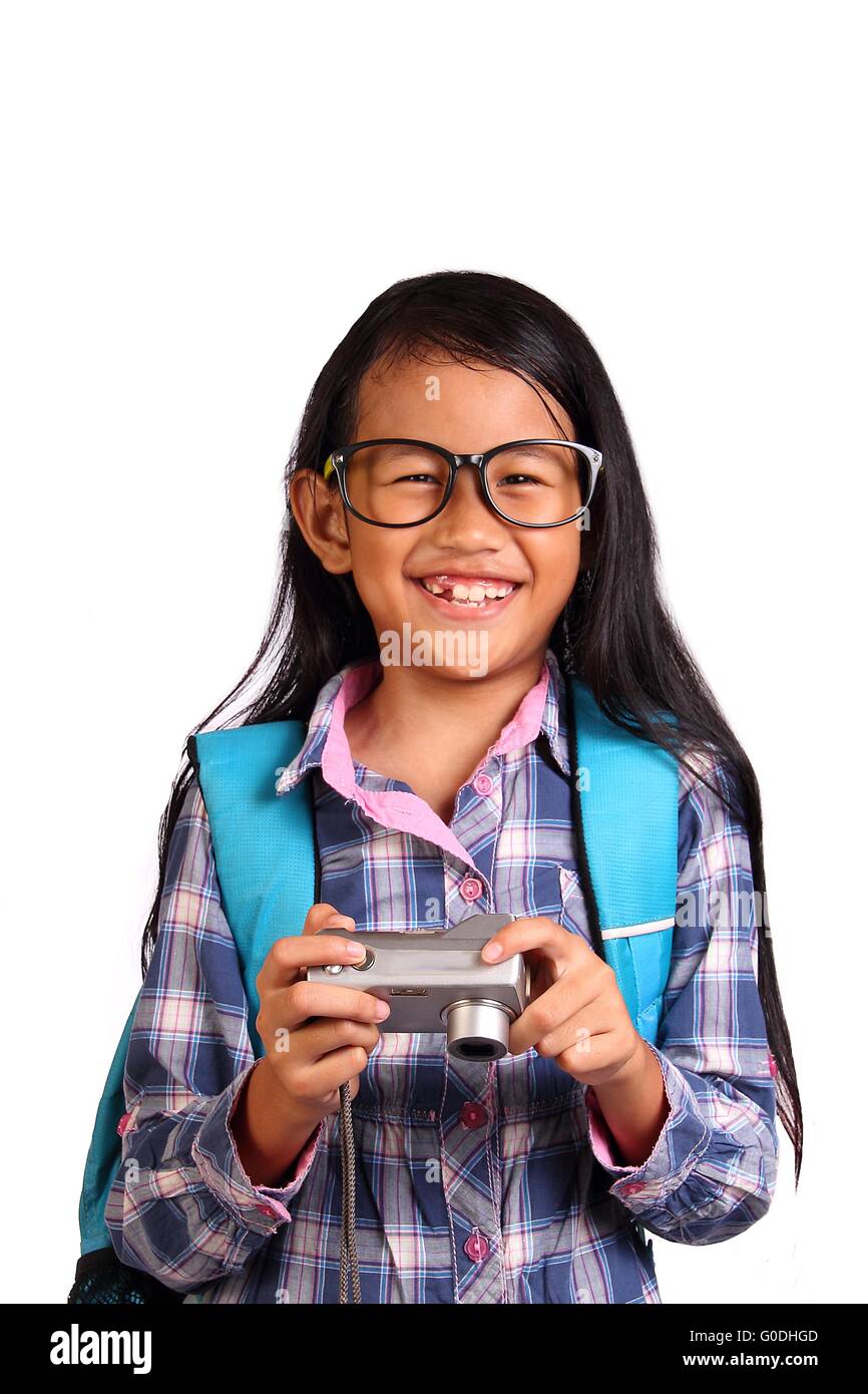 Children smile for the camera hi-res stock photography and images - Alamy