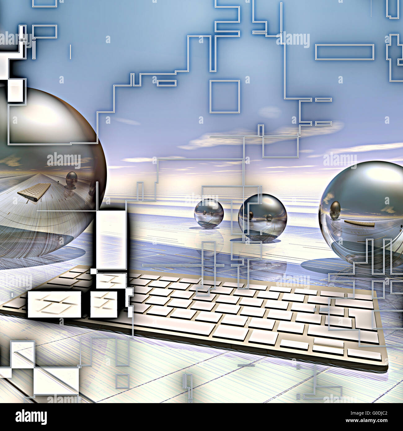 Connection in all directions Stock Photo - Alamy