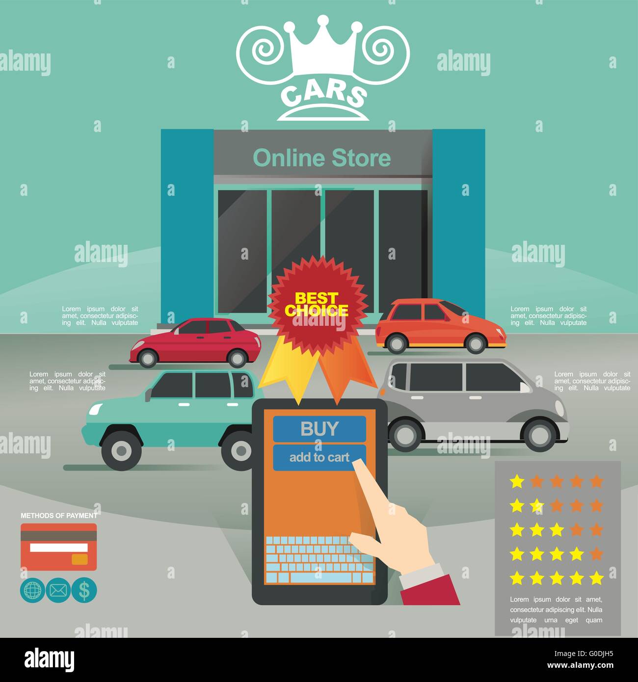 Online showroom Stock Vector Images - Alamy