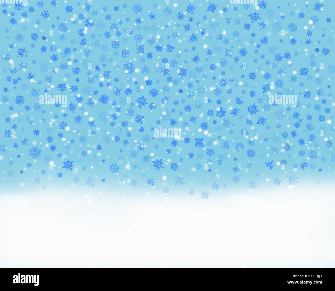 Falling snowflakes on ground hi-res stock photography and images - Alamy