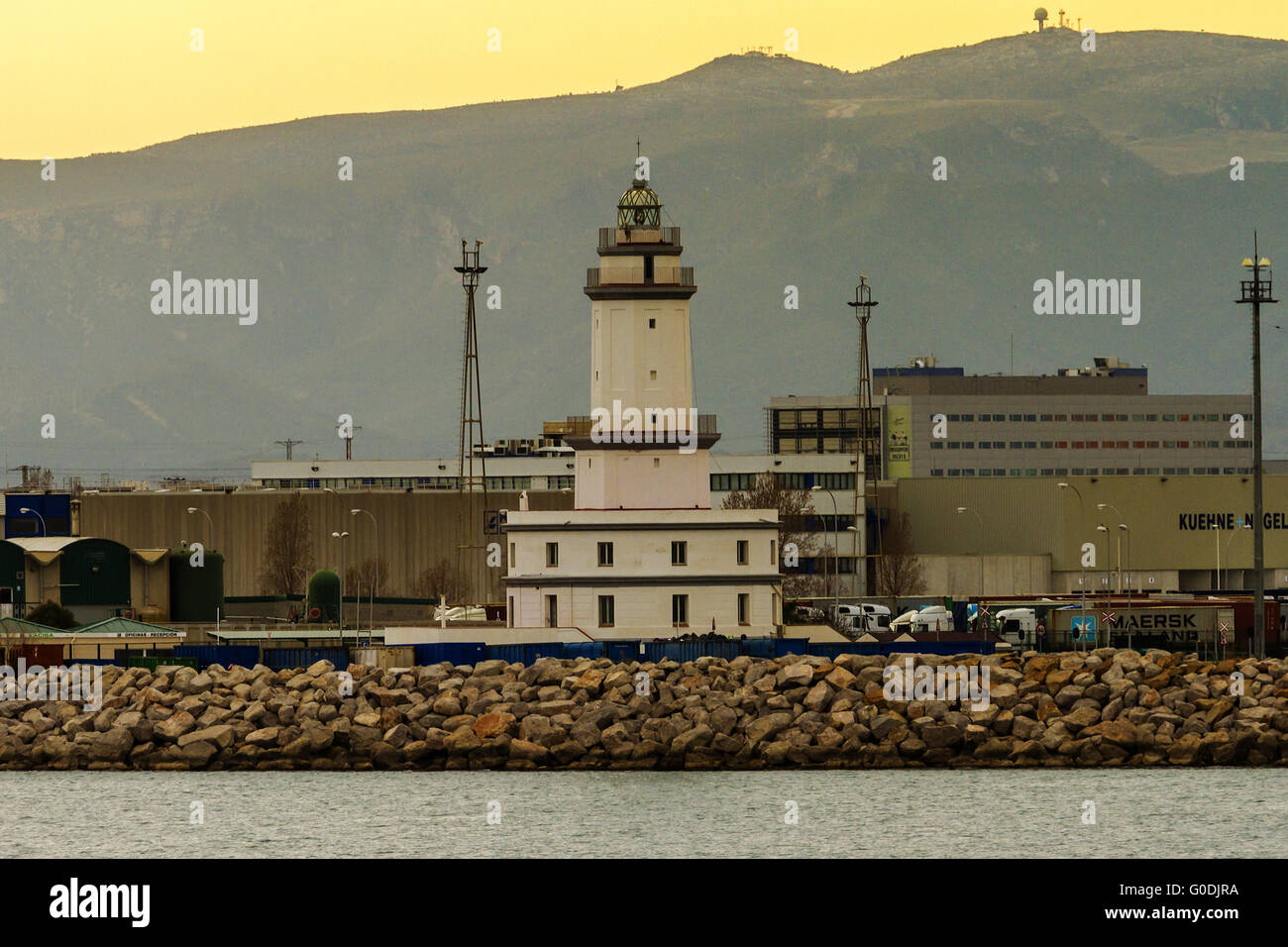 Lighthouse In Barcelona Catalunya Spain Stock Photo - Alamy
