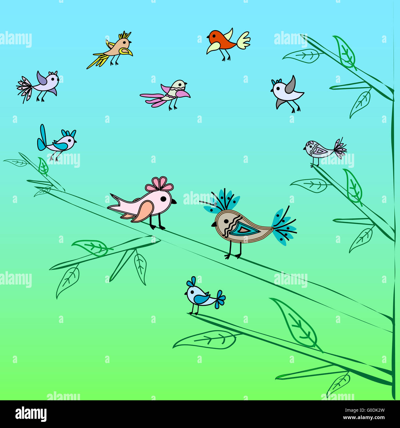 Cute Family Tree Background