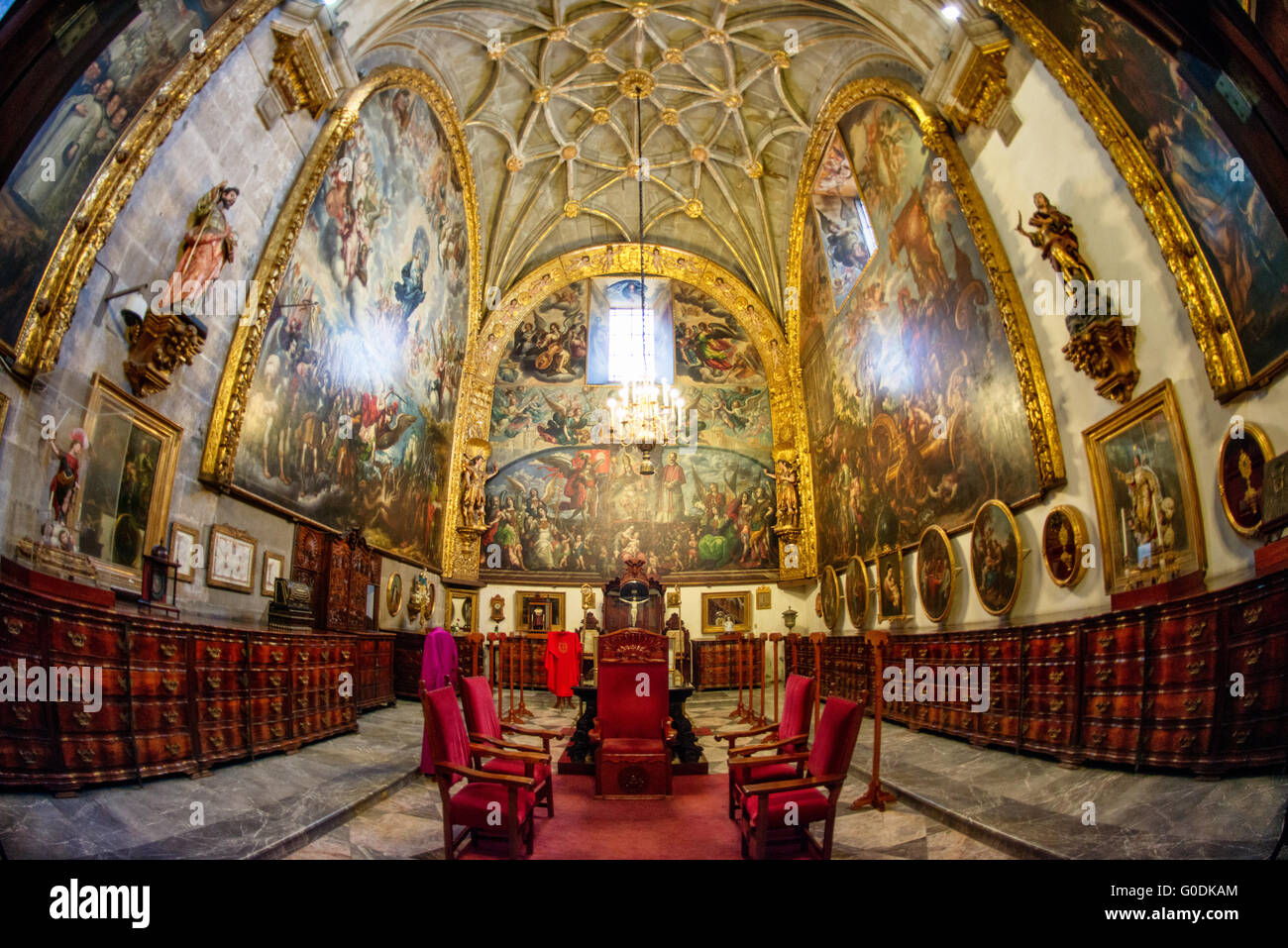 Metropolitan Cathedral Sacristy Baroque Woodwork Mexico City // MEXICO ...