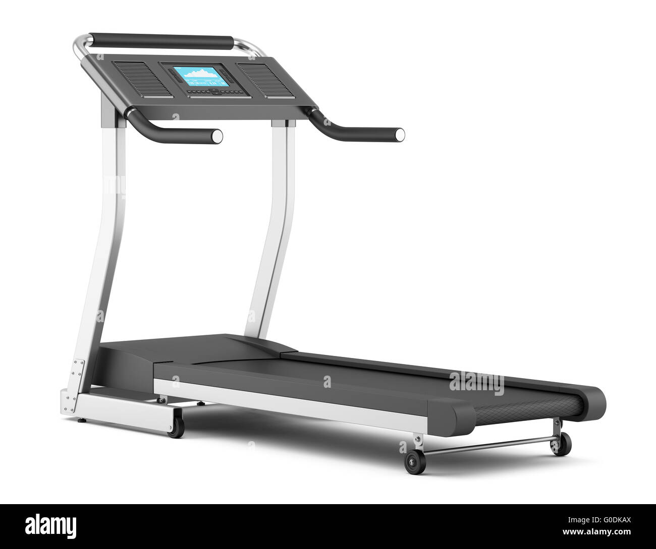 treadmill isolated on white background Stock Photo - Alamy